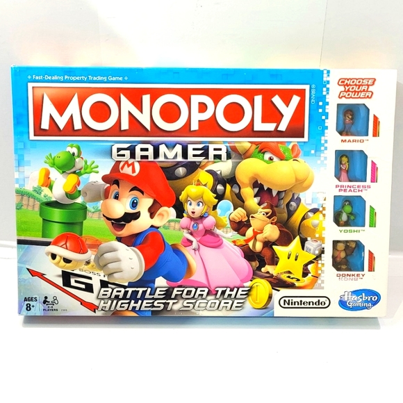 Hasbro | Games | Monopoly Gamer Nintendo Board Game Hasbro Gaming Ages ...
